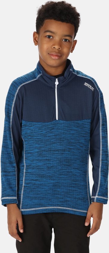 De Regatta Hewley Overhead Fleece - Kinderen - Halve Rits - Vochtdoorvoerend -... | bol.com