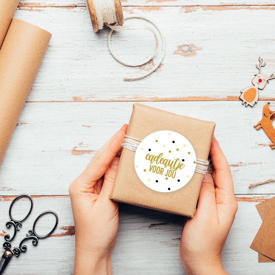 Cadeautje voor Jou Sluitzegels - 15 Mooie Cadeau Stickers, Cadeaustickers Cadeautje... | bol