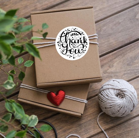 Thank You Sluitzegels - 15 Mooie Bedankt Stickers - Cadeaustickers Bedankje - 45 mm... | bol.com