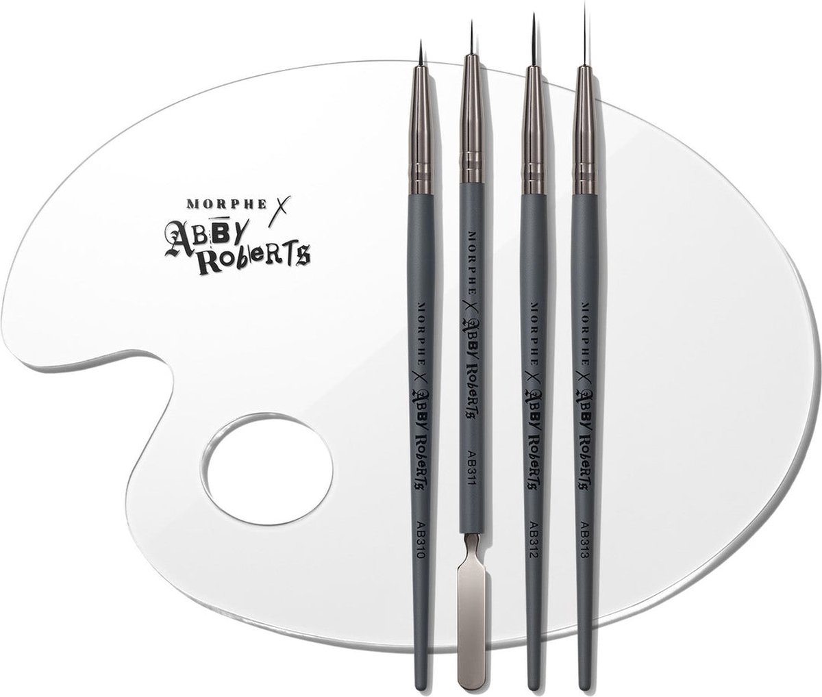 MORPHE X ABBY ROBERTS - Ensemble de 5 pinceaux et palette de mélange ...