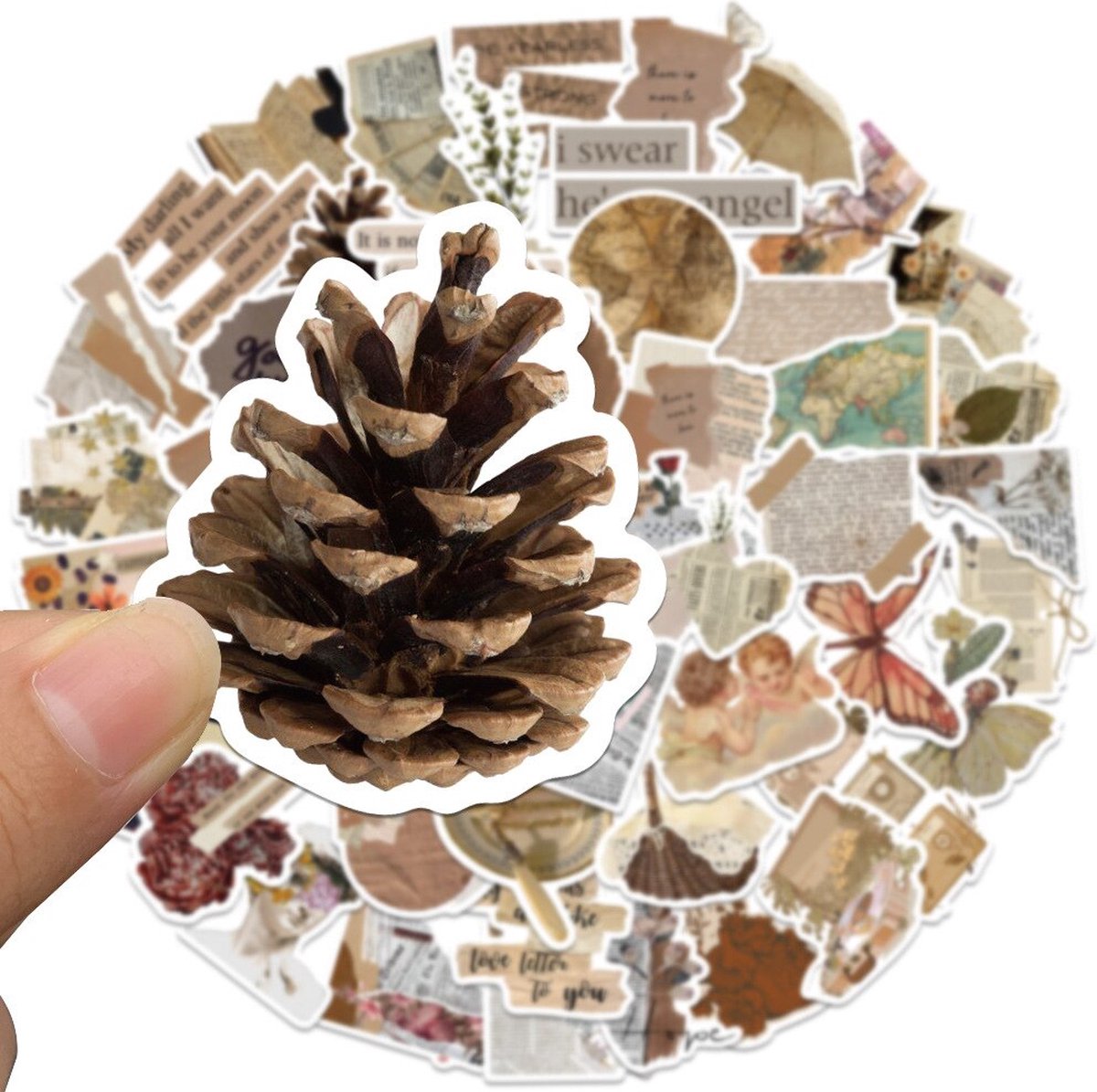 Vintage Stickers - 52 Stuks - Bullet Journal - Retro Stickers - Laptop ...