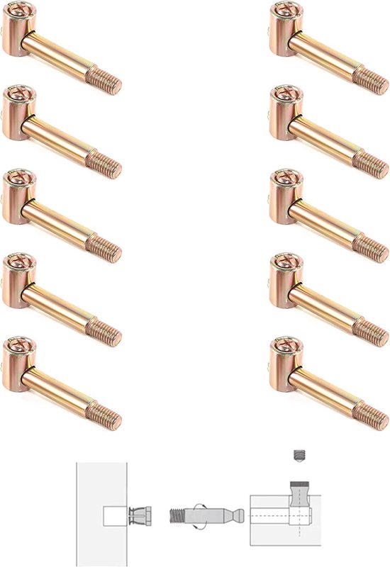 Meubelschroeven Verdikte vier-in-één verbindingsschroef wiel ...