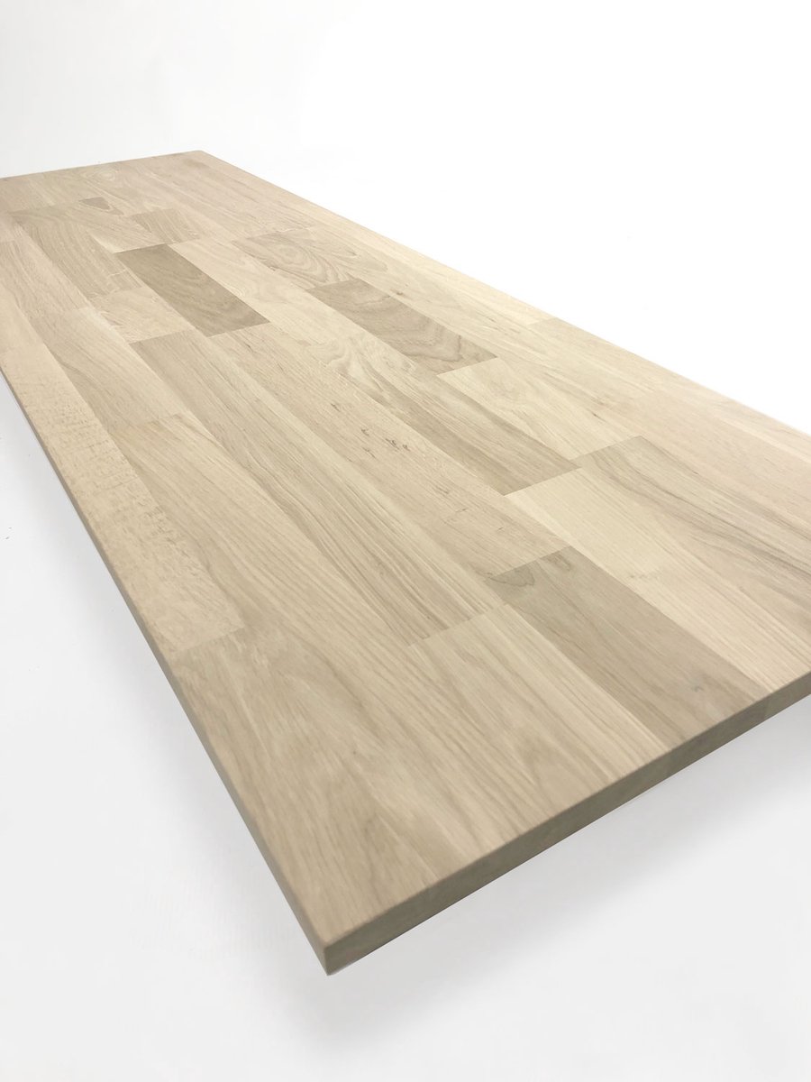 Eiken plank vingerlas 120 x 40 cm 18 mm - Timmerpaneel - Meubelplaat ...