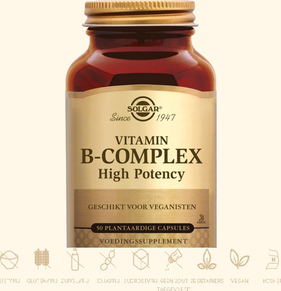 Solgar Vitamins - Vitamin B-complex 50 - 50 vegicaps | bol.com