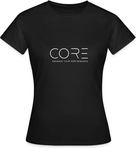 CORE NUTRITION - CORE BRAND SHIRT DAMES-zwart - t-shirt - - | bol.com