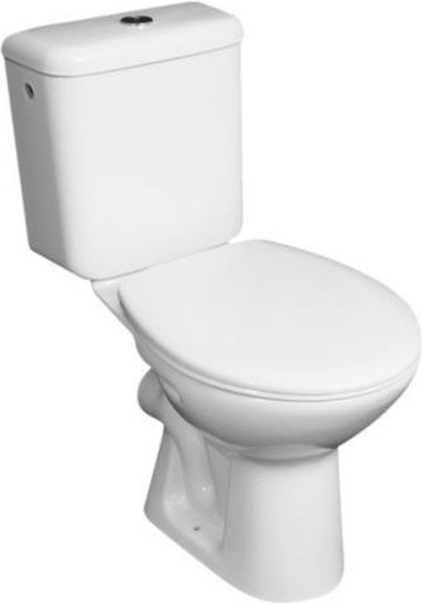 Jika Zeta diepspoel duobloktoilet met spoelrand (PK), zonder reservoir ...