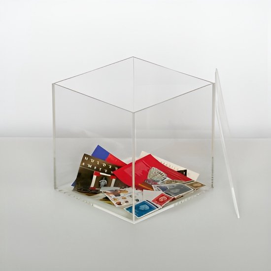Plexiglas kubus 40x40x40 - Acryl box met afneembare deksel - Helder | bol