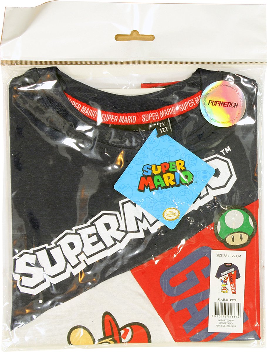 Super Mario Bros Game Over Kids T-Shirt - Officiële Merchandise | bol.com