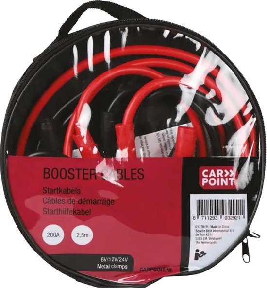 Startkabels - 200 A - Startkabels Auto - Noodkabels | bol.com