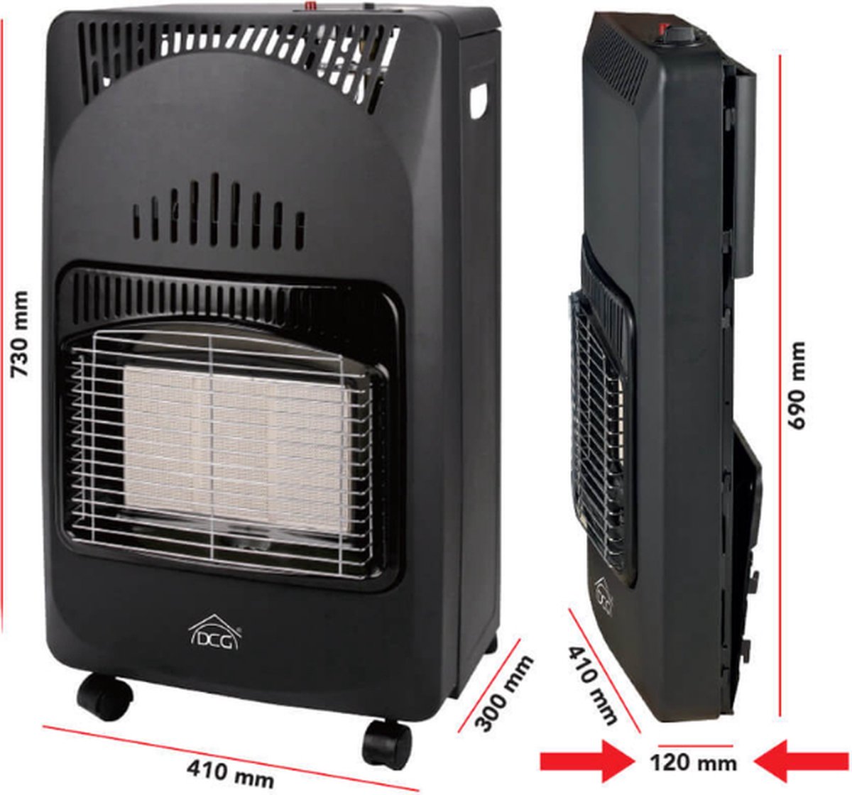 Thuys Gaskachel Mobiel - Mobiele Kachel Propaan INCL Gasslang ...