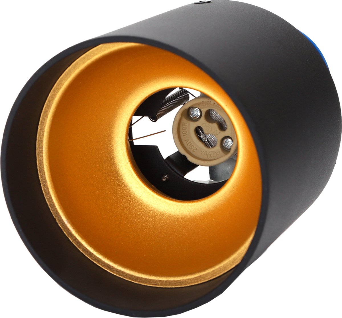 Spot de plafond LED - Aigi Winx - Culot GU10 - 1 lumière - Rond - Zwart ...