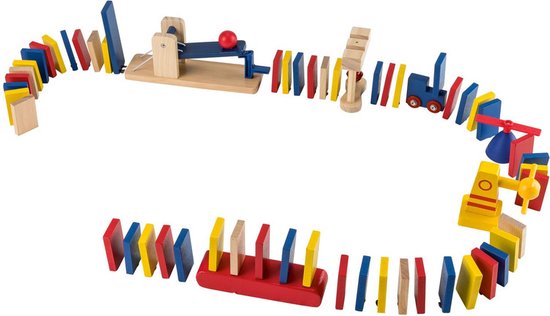 Playtive machine domino run - Dominopakket - Bouwset - 60 stenen - 3 ...