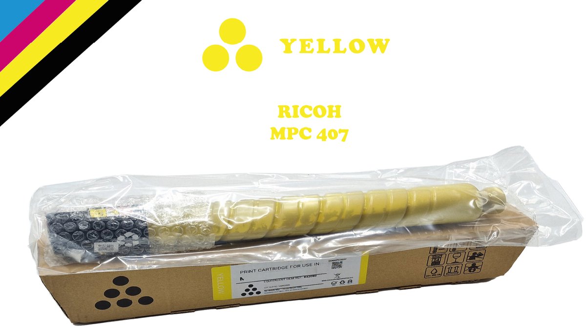 Toner Ricoh MP C407 Yellow – Compatible | bol.com
