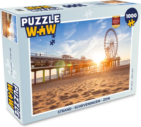 Puzzel Strand - Scheveningen - Zon - Legpuzzel - Puzzel 1000 stukjes ...