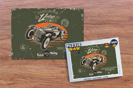Puzzel Vintage - Oldtimer - Auto - Legpuzzel - Puzzel 500 stukjes | bol