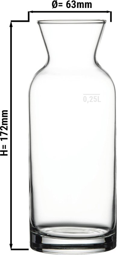 RIAD karaf - 250 ml - 12-delige set | GGM Gastro | bol