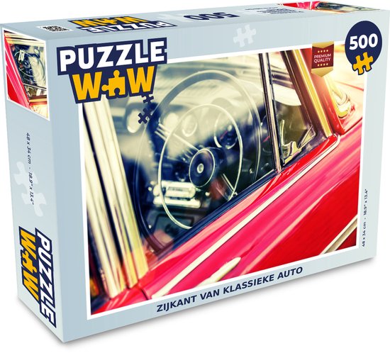 Puzzel Zijkant van klassieke auto - Legpuzzel - Puzzel 500 stukjes ...