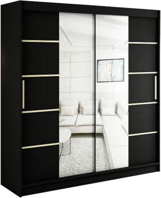 InspireMe - Kledingkast met 2 schuifdeuren, Modern-stijl, Een ...