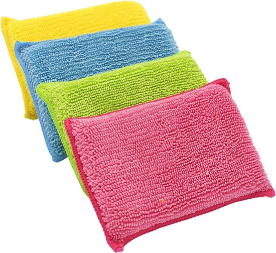 DUO spons roze 14 x 9 cm per 10 stuks verpakt | bol