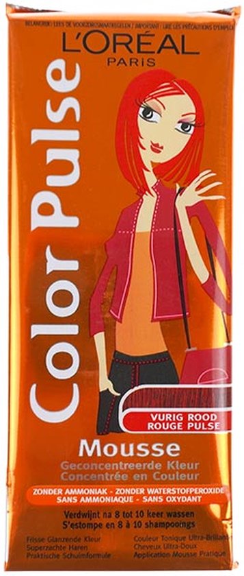 LOREAL color pulse mousse geconcentreerde kleurvurig rood | bol.com
