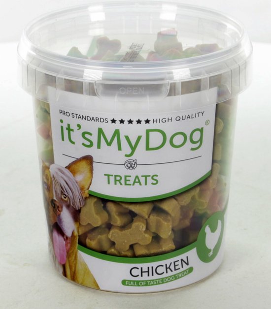 It's my dog treats - trainingssnoepjes voor de hond - kip - emmer 500 ...