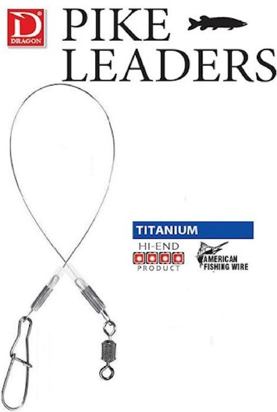 Dragon Classic Titanium Leader 9kg / 30cm | bol
