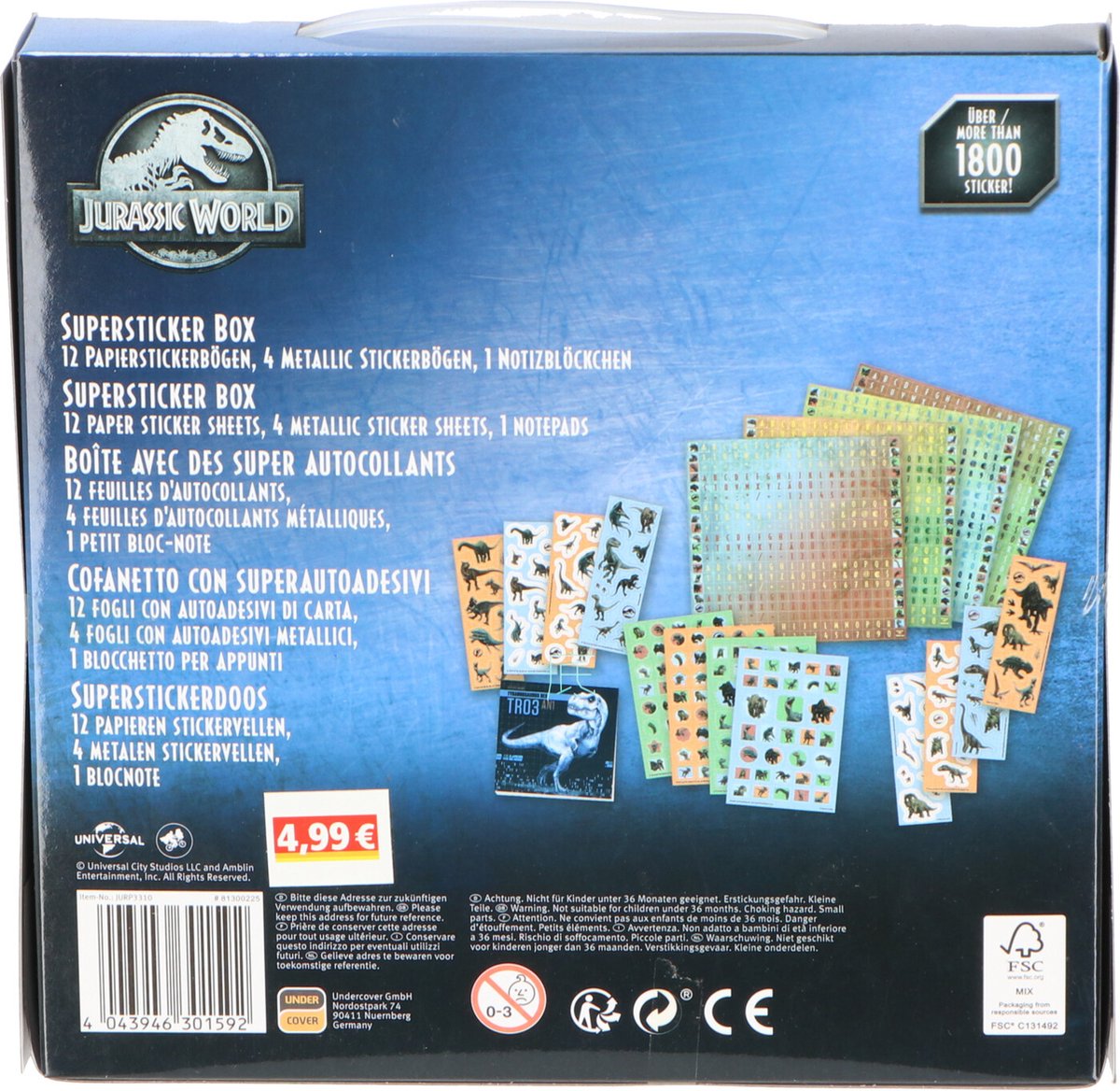 Jurassic World Stickers | bol.com