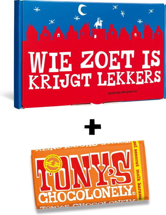 Tony's Chocolonely Geschenkdoos Sinterklaas - Chocolade Reep - Melk ...