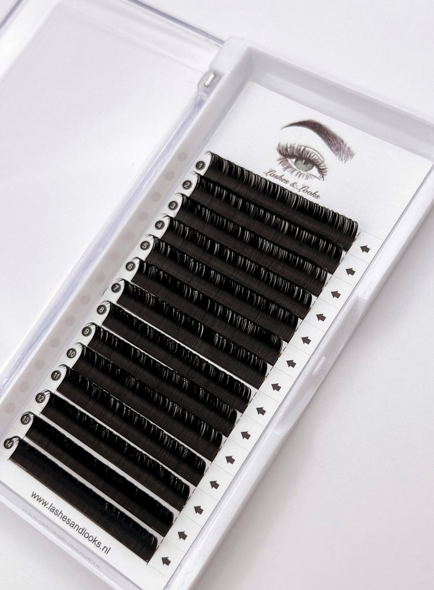 Lashes & Looks wimperextensions Volumewimpers C-krul 0,07 10 mm ...