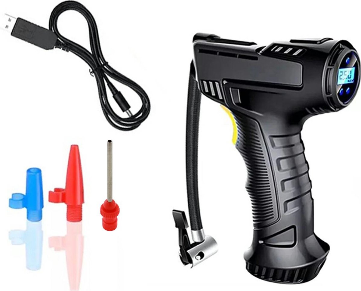 Draagbare Compressor Bandenpomp – 12V Luchtcompressor – Oplaadbaar ...