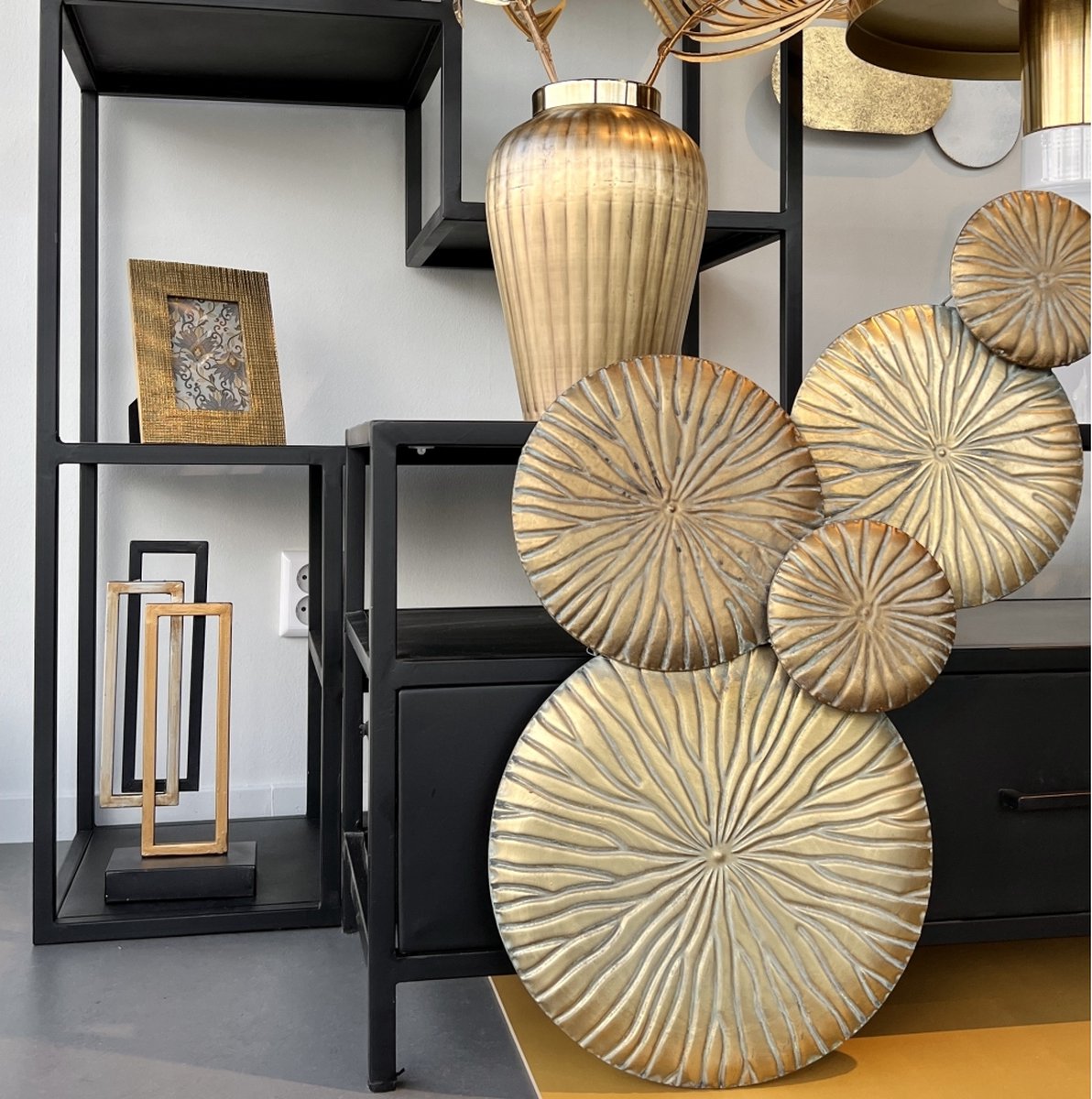 Woonexpress - Deco Beeld Blokken Multi - Metaal Multi - 36x16x10cm ...