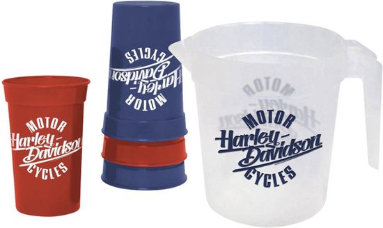 Harley-Davidson Motorcycle Pitcher Set | bol