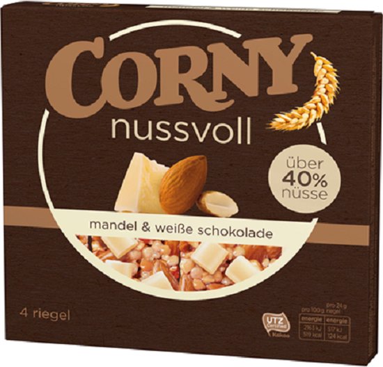 Corny Reep Nutty Almond & White Chocolate Almond / White Chocolate 4 ...