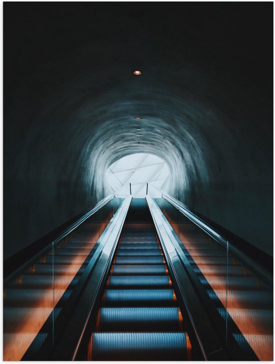 WallClassics - Poster (Mat) - Roltrap naar het Licht - 30x40 cm Foto op ...