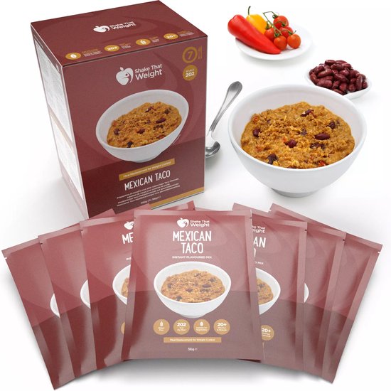 Mexicaanse Taco (Doos Van 7 Porties) Dieet Maaltijd - Hoog ...