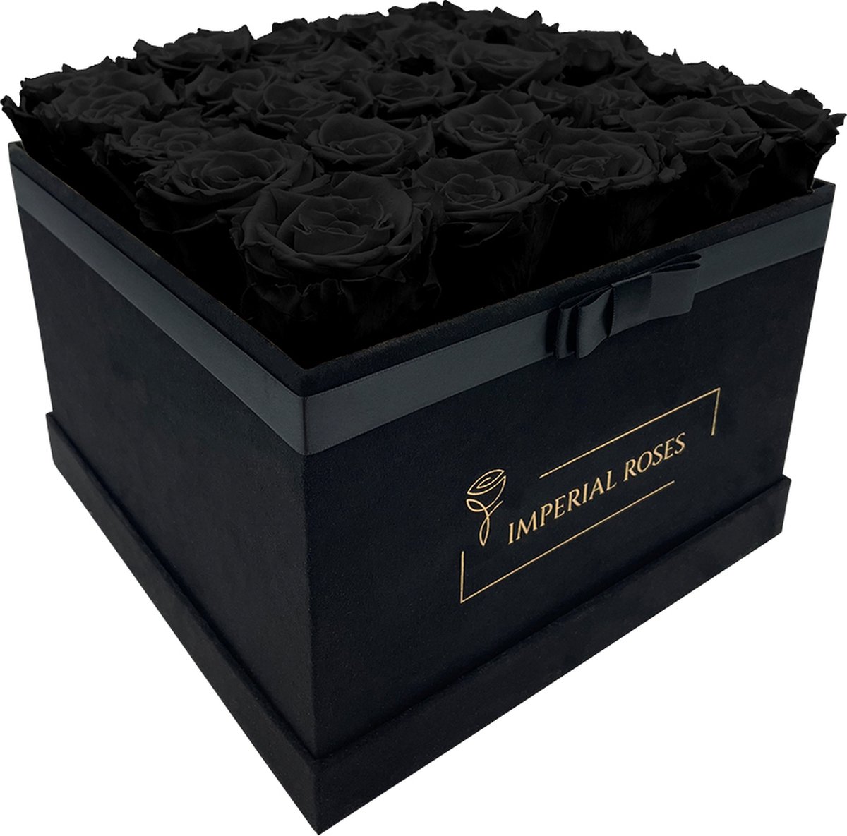 Imperial Roses - Flowerbox Longlife Rozen - Luxe Cadeau - Zwarte Rozen ...