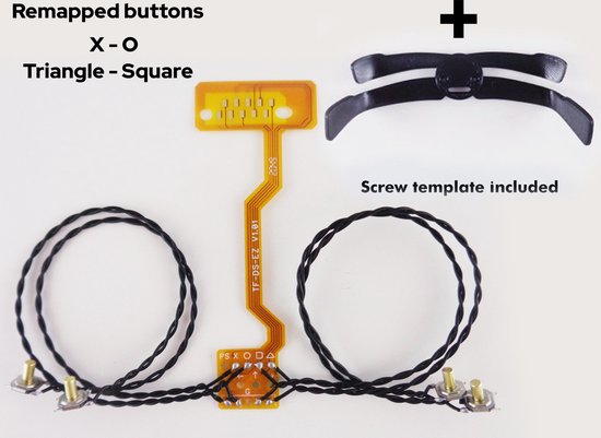 XQGaming PS5 DualSense Remap Modchip + Butterfly Paddle Zwart, Knoppen ...