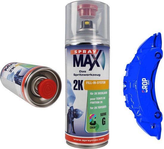 2K Remklauw Verf in Spuitbus - Blauw Hoogglans | bol