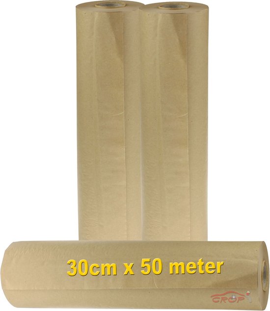 Maskeerpapier Super-Bruin 30cm x 50 meter - Mini-rol | bol.com