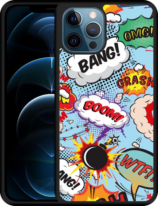 iPhone 12 Pro Max Hardcase hoesje Comic - Designed by Cazy | bol