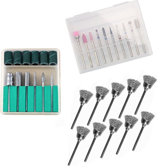 Set (dremel) freesjes en schuurborstels (2.35 mm), voor het fijne werk ...