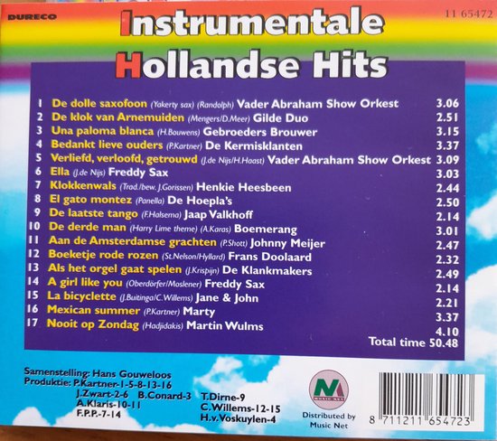 Instrumentale Hollandse Hits - Wolkenserie 125, various artists | CD ...