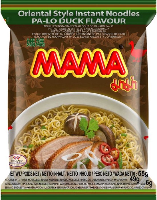 Mama Instant Noodles Noedels Pa-Lo Eend 30 x 55 gram | bol