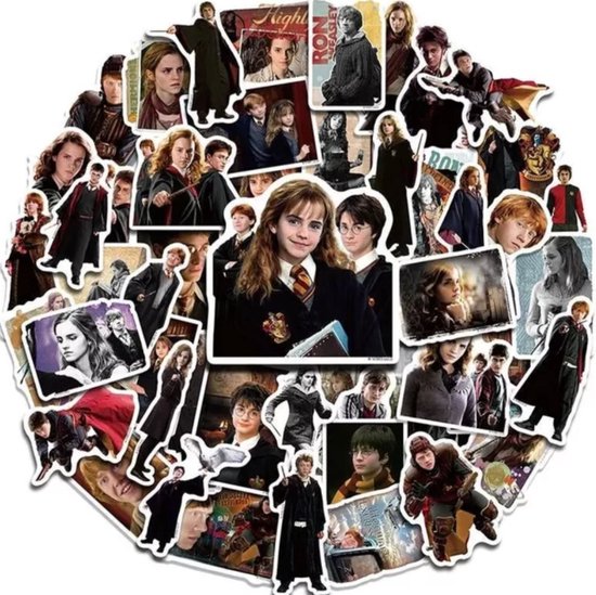 Harry Potter stickers Nieuw - Mix met 50 afbeeldingen - Voor laptop ...