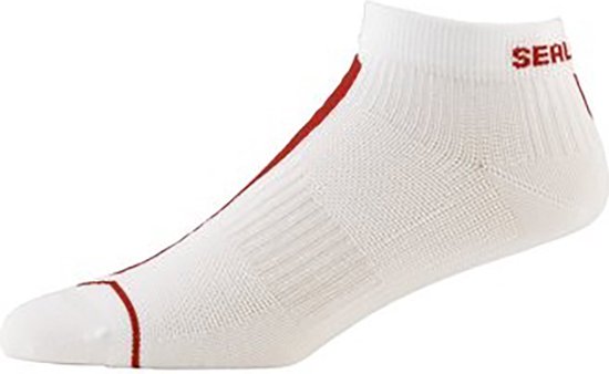 SEALSKINZ Road Aero Socklet White Red | bol