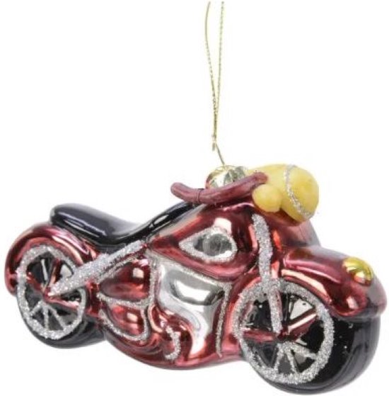 Oneiro's luxe ORNAMENT GLAS - MOTOR - GLAS - L12-W3-H7CM - KERSTROOD ...