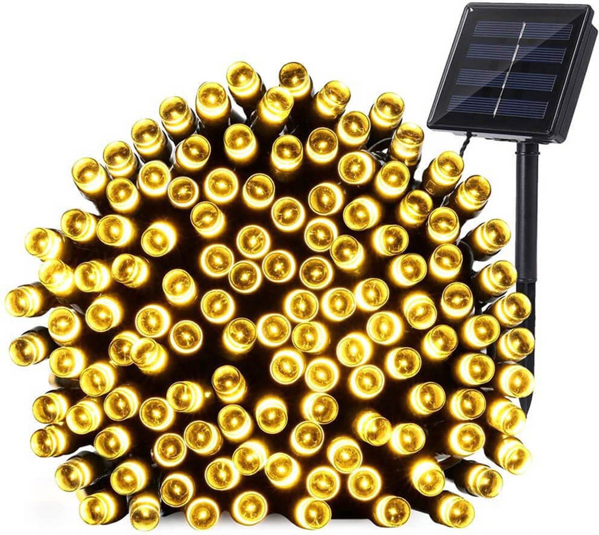 Solar tuinverlichting lichtsnoer Holly - 100 leds - Warm Wit licht - Op ...