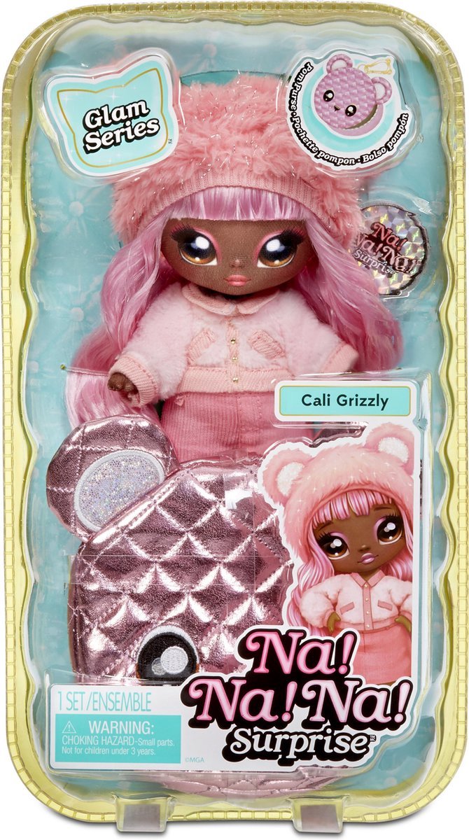 Na! Na! Na! Surprise 5351 2-in-1 Pom Pop Cali Grizzly - Glam Serie | bol