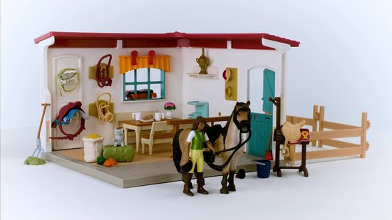 Schleich HORSE CLUB Zadelkamer- Beweegbaar Figuurtje - Afneembaar Zadel ...