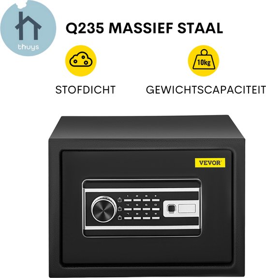 Thuys Kluis - Kluis Brandwerend - Kluisje Met Cijferslot - Kluisje ...